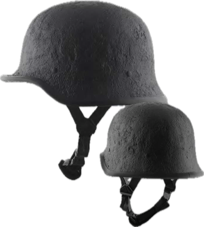 American BADASS 2 Hell & Back German Style Motorcycle Helmet – Route 32 ...